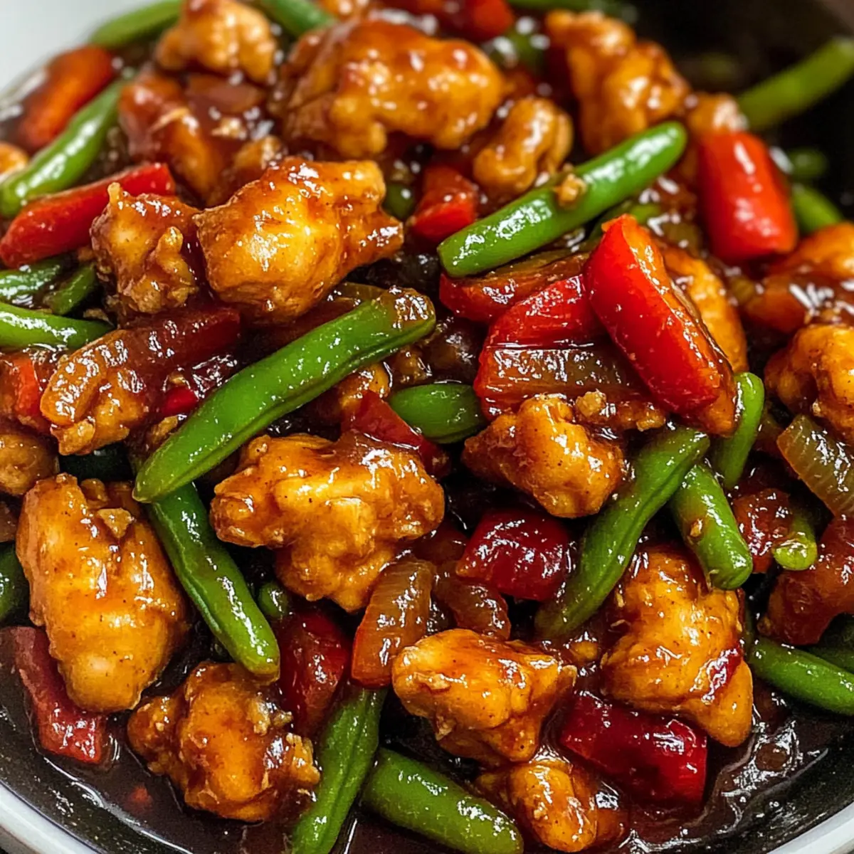 Irresistible Chicken Green Bean Stir Fry in Sweet Chili Bliss