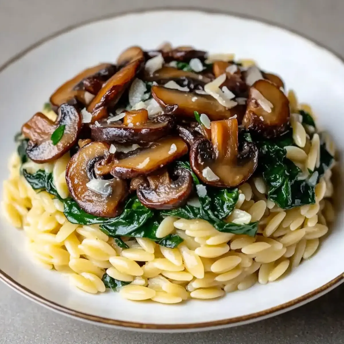 Easy Orzo Pasta with Mushrooms & Spinach: Ultimate Comfort Dish