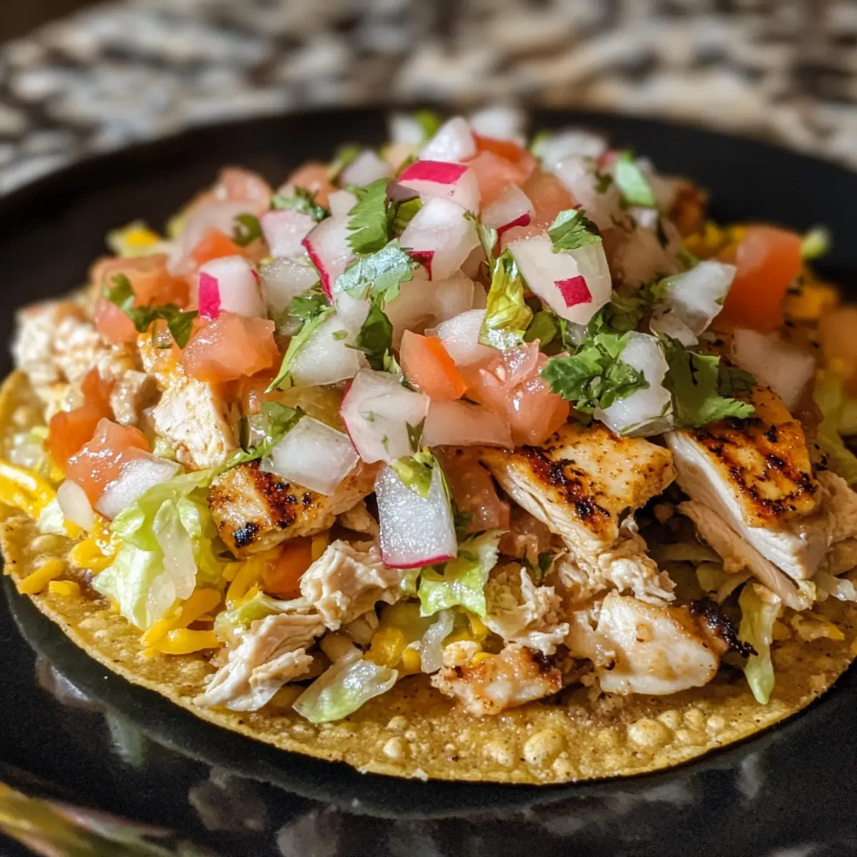 Ultimate Grilled Spicy Mexican Chicken Tostadas – Delicious Fiesta