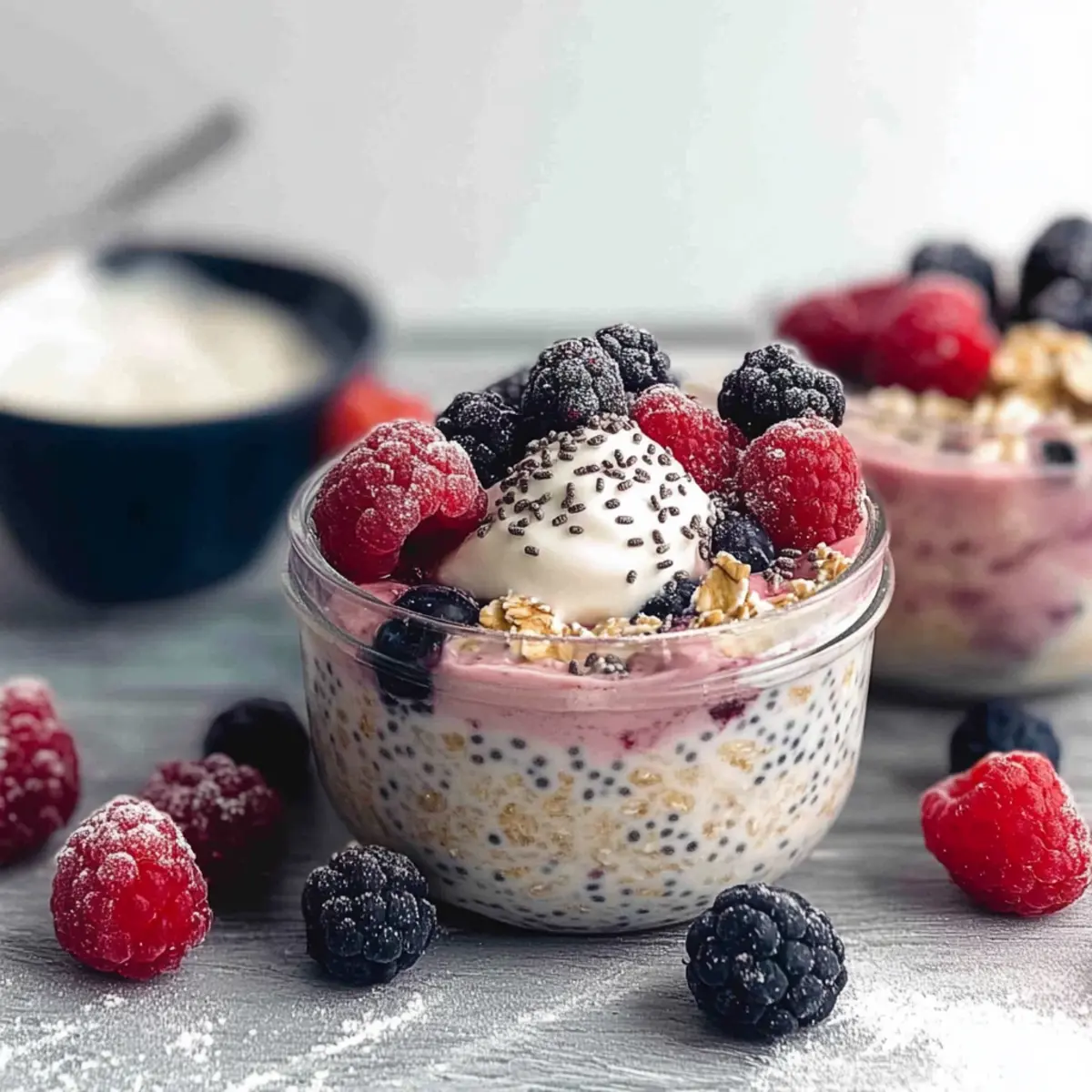 Delicious Overnight Oats with Frozen Fruit - Easy Breakfast